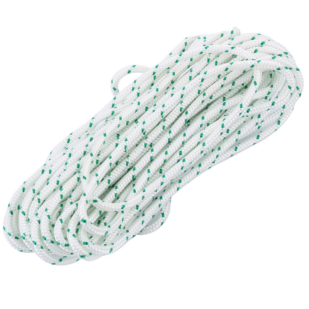 Mannial Recoil Starter Rope 12-Meter, Diameter: 4.0mm, Pull Cord for Sears Craftsman Poulan Lawn Mower Chainsaw Trimmer Edger Brush Cutter Engine Parts