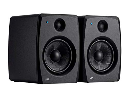 Monoprice Powered Studio Monitor Speakers - 8-Inch, 150-Watt, SV28, Bi-Amplified, Class AB Amp - Stage Right Series