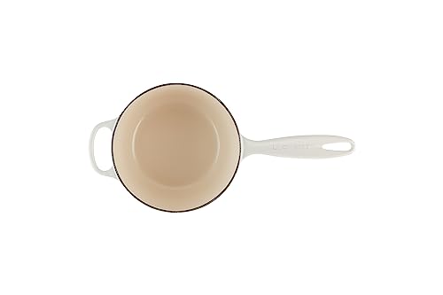 Le Creuset Enameled Cast Iron Signature Saucepan, 2.25 qt., Meringue