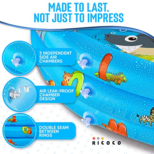 Small Pool for Kids, Small Kiddie Pool, Baby Pool for Kids 1-3 Years, Mini Pool for Toddlers & Infants, 32Inch, Small Inflatable Swimming Kiddie Pools for Outside and Inside, Durable Material Blue