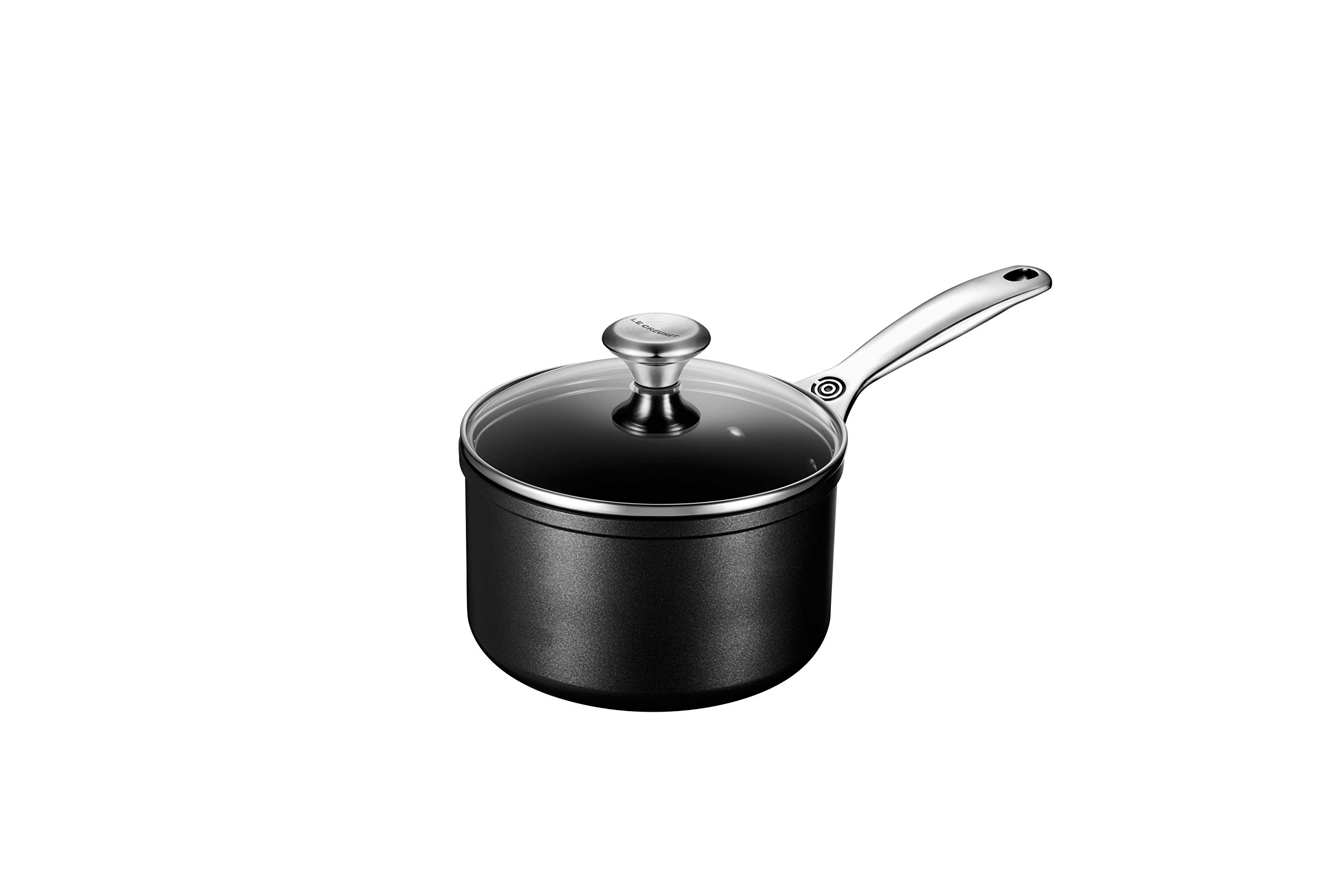 Le Creuset Toughened Nonstick PRO Saucepan With Glass Lid, 2 qt.