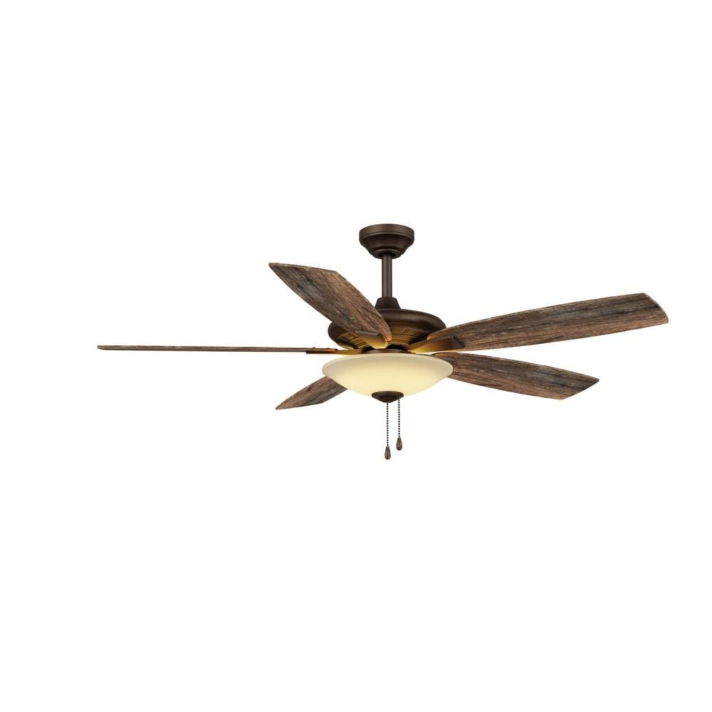 Menage 52 in. Integrated LED Indoor Oil Rubbed Bronze Ceiling Fan