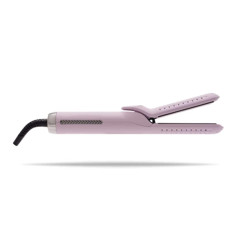 TYME Iron Air Professional Hair Styling Tool for Curling and Straightening w/ 5 Customizable Heat Settings, Optional Cool Air Fan, and Ceramic Plates, Aura