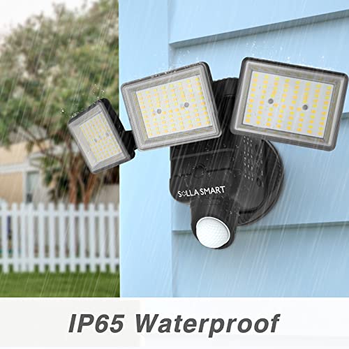 Smart LED Security Lights, 36W 5000LM Dimmable Motion Sensor Lights Outdoor, 2700K-6500K, IP65 Waterproof, App Group Control, Dusk to Dawn Security Flood Light for Garage, Yard, Porch