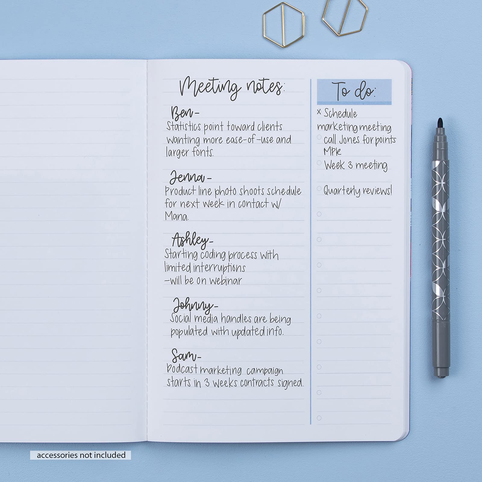 Petite Productivity Journal - Mid Century Circles. Lined Page & To-Do List Organizer Notebook. 80 lb. Thick Mohawk Paper. College Ruled Pages with Checklist Columns by Erin Condren.