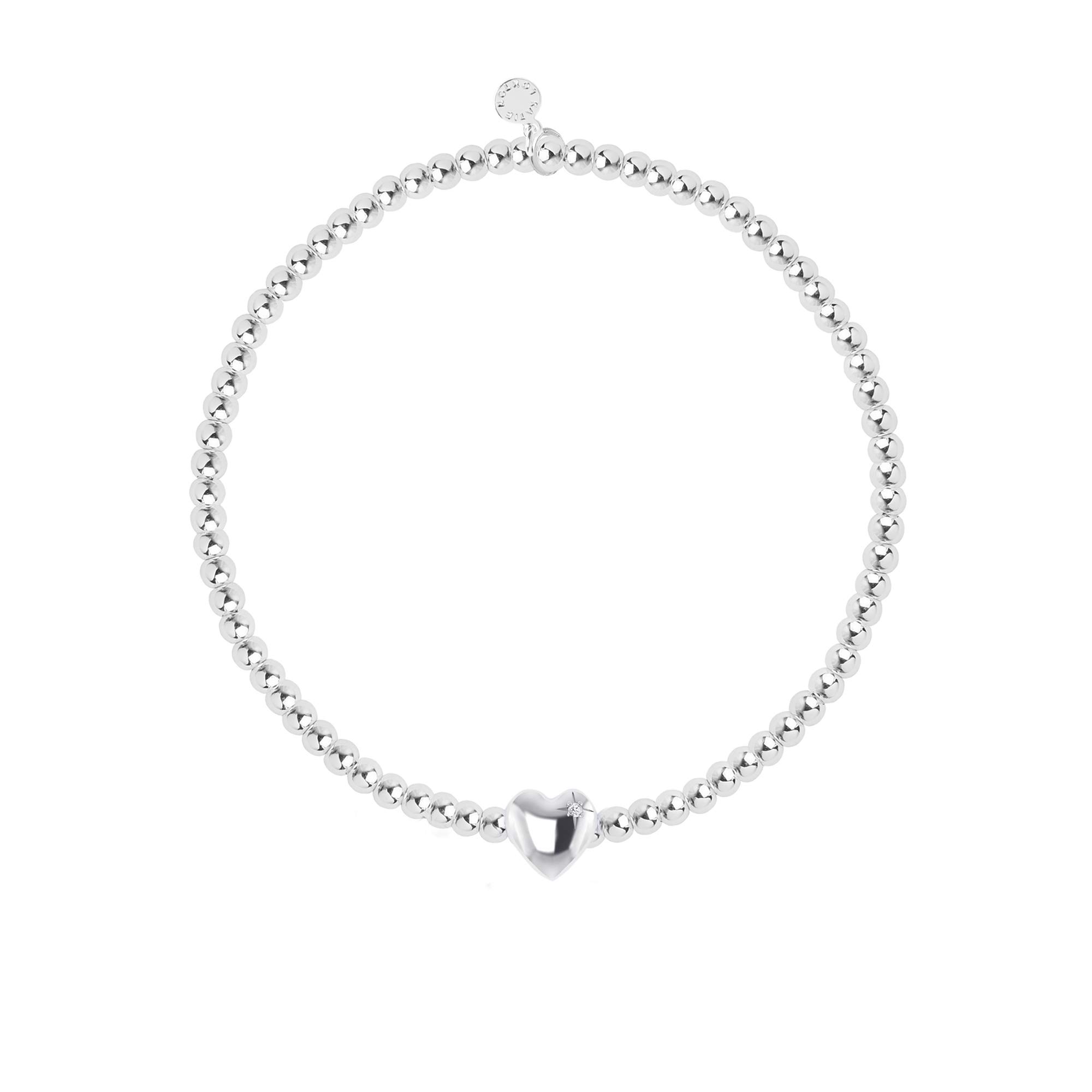 KATIE LOXTON A Little Happy 21st Silver Women's Stretch Adjustable Charm Bangle Bracelet