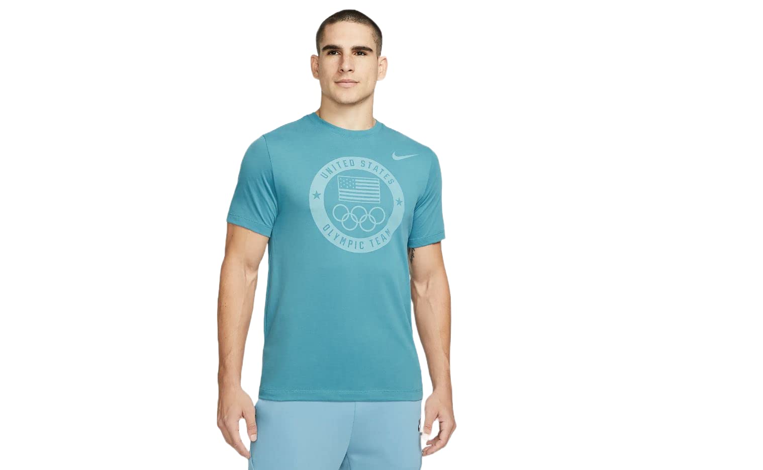 Nike USA Olympic Team Men's T-Shirt (Rift Blue) Size Small