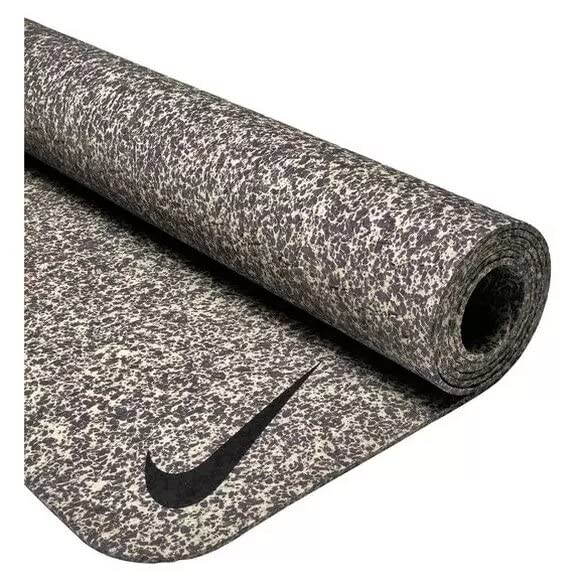 Nike YG2010-119 Training Mat, Flow Yoga Mat, 0.2 inches (4 mm), Sand Drift Black