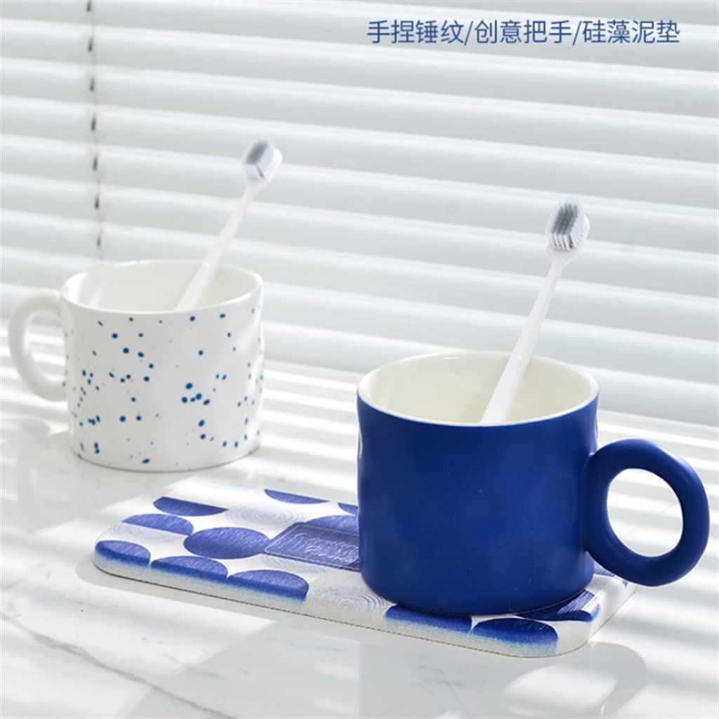 UXZDX Family Couple Washing Cup Pair Set Mouthwash Cup Toothbrush Cup Tooth Cylinder Ceramic Tray