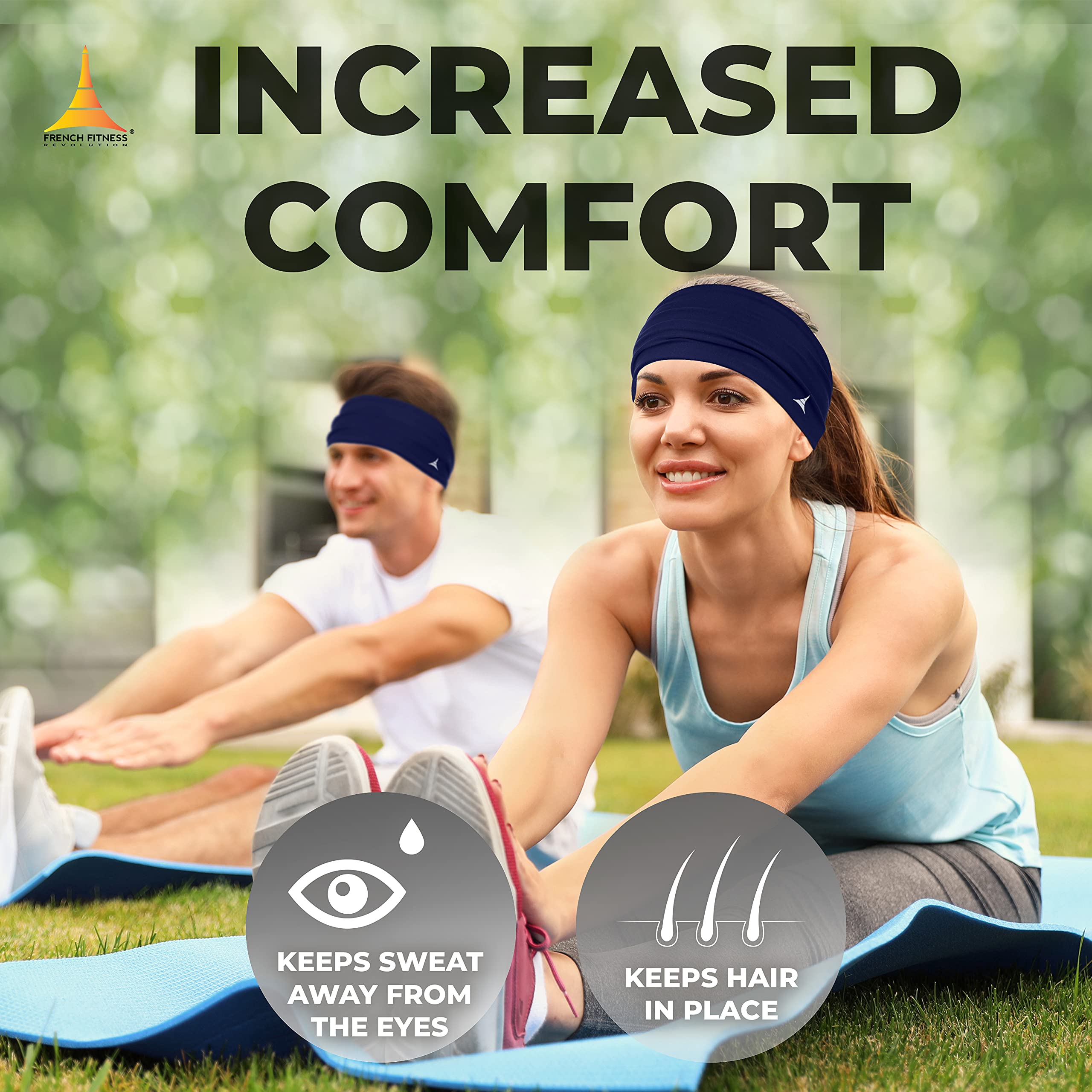 Mens Headband - Guys Sweatband & Sports Headband for Running, Crossfit, Working Out and Dominating Your Competition - Performance Stretch & Moisture Wicking