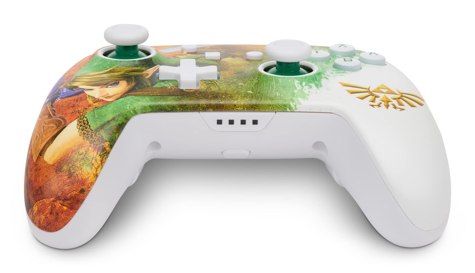 PowerA Enhanced Wireless Controller for Nintendo Switch - Link Watercolor, Gamepad, Game Controller, Bluetooth Controller, Rechargeable