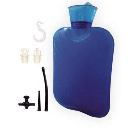 KX MEDICAL 2 Qt. Combination Enema Bag / Douche System w/ Water Bottle Fountain Cleansing