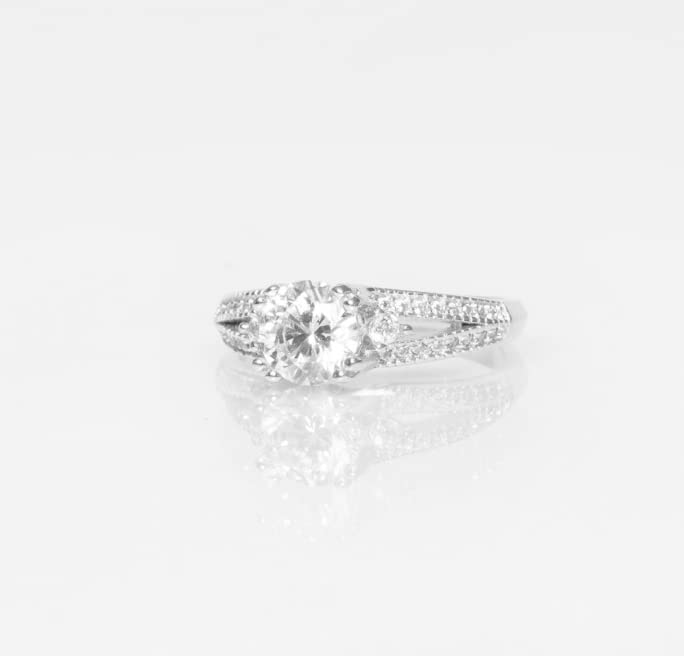 SHERRY'S JEWELS LLC 1 CT Moissanite 925 Sterling Silver Ring for Women (8)
