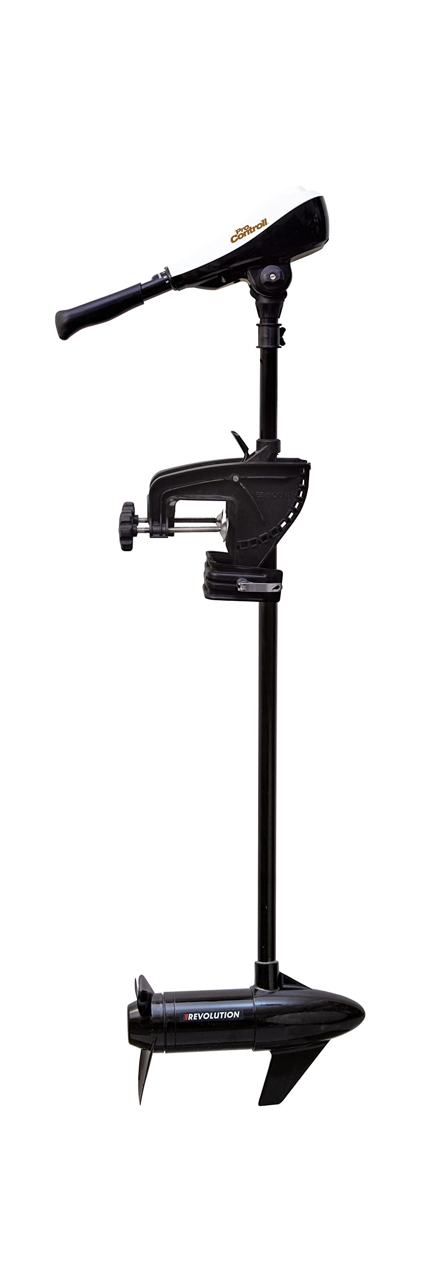 Pro Controll Revolution S-Type Freshwater Bow or Transom Mount Electric Trolling Motor, 50 lb Max Thrust, 48 inch Shaft