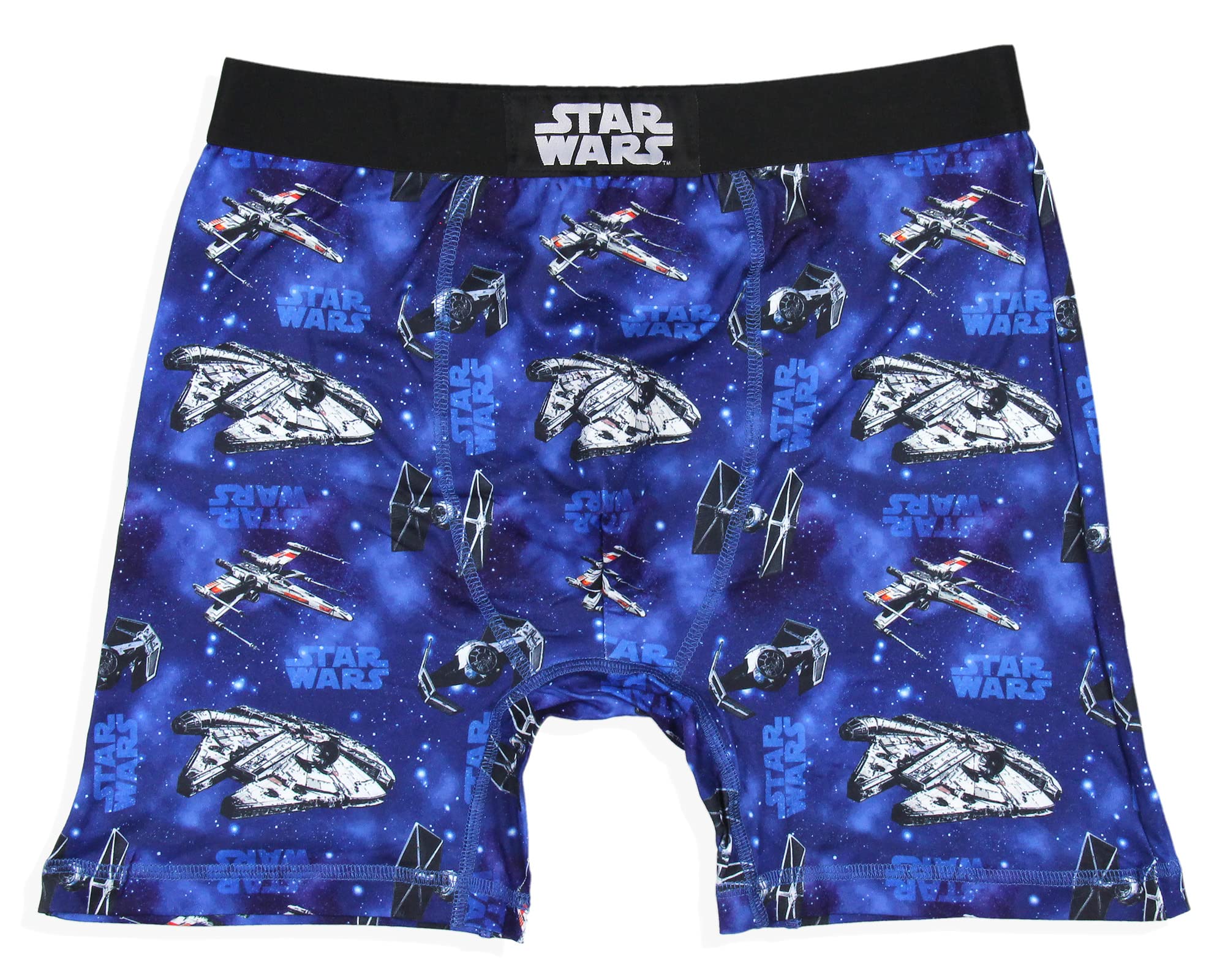 INTIMO Star Wars Mens' 2 Pack Comic Millennium Falcon Boxers Underwear Boxer Briefs (X-Large) Multicolored