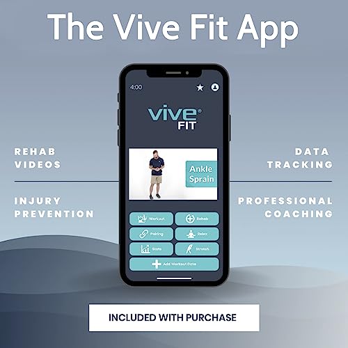 Vive Ankle Ice Pack Wrap - Foot Cold/Hot Compression Brace - Adjustable Freeze Support For Cooling/Heating Achilles Injuries, Tendonitis, Plantar Fasciitis, Sore Feet, Inflammation, Muscle Sprain