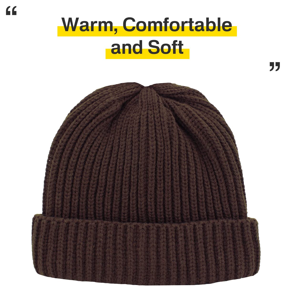 KBW-507 BRN Ribbed Knit Tie Dye Cuffed Beanie Thick Winter Ski Hat Skully Winter Warm Mens Womens Unisex