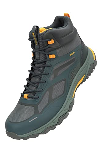 Mountain Warehouse Scope Mens Sporty Waterproof Boots - IsoDry, Synthetic & Mesh Upper Green 8 M US Men