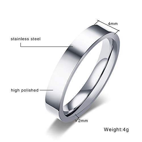 MZZJ Moon Sun Star Ring Best Friends Rings for 3 Personalized BFF Friendship Ring Minimalist 6MM Polish Stainless Steel Flat Stackable Knuckle Ring Wedding Band for Sisters,Bridesmaid Gift