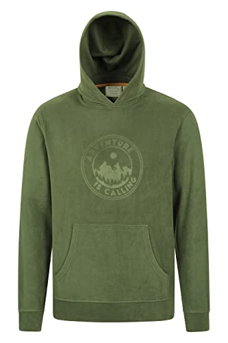 Mountain Warehouse Adventure Mens Hoodie - Warm & Cosy, Lightweight, Easy to Store Khaki Small