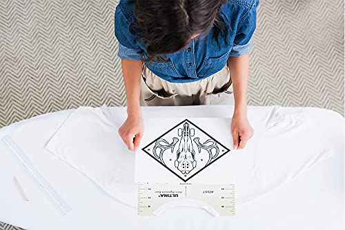 Ultima T-Shirt Alignment Guide & Centering Ruler β 4pc T Shirt Alignment Tool Used to Center Your Designs β Sizes for Adult, Youth, Toddler & Infant
