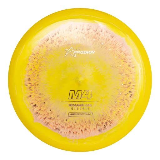 Prodigy Disc AIR Spectrum M4 | Understable Disc Golf Midrange | Extremely Reliable for Straight Shots | New Swirly Lightweight Plastic | 160-164g | Great Beginner Midrange Disc | Colors May Vary