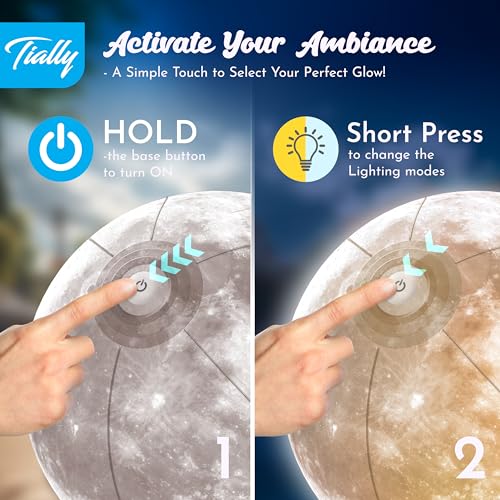 TIALLY Full Moon Floating Pool Lights β 14β Solar Pool Lights That Float, Led Pool Light Glow Ball - Pool Accessories and Gifts for Pool Owners - Set of 2 Led Balls