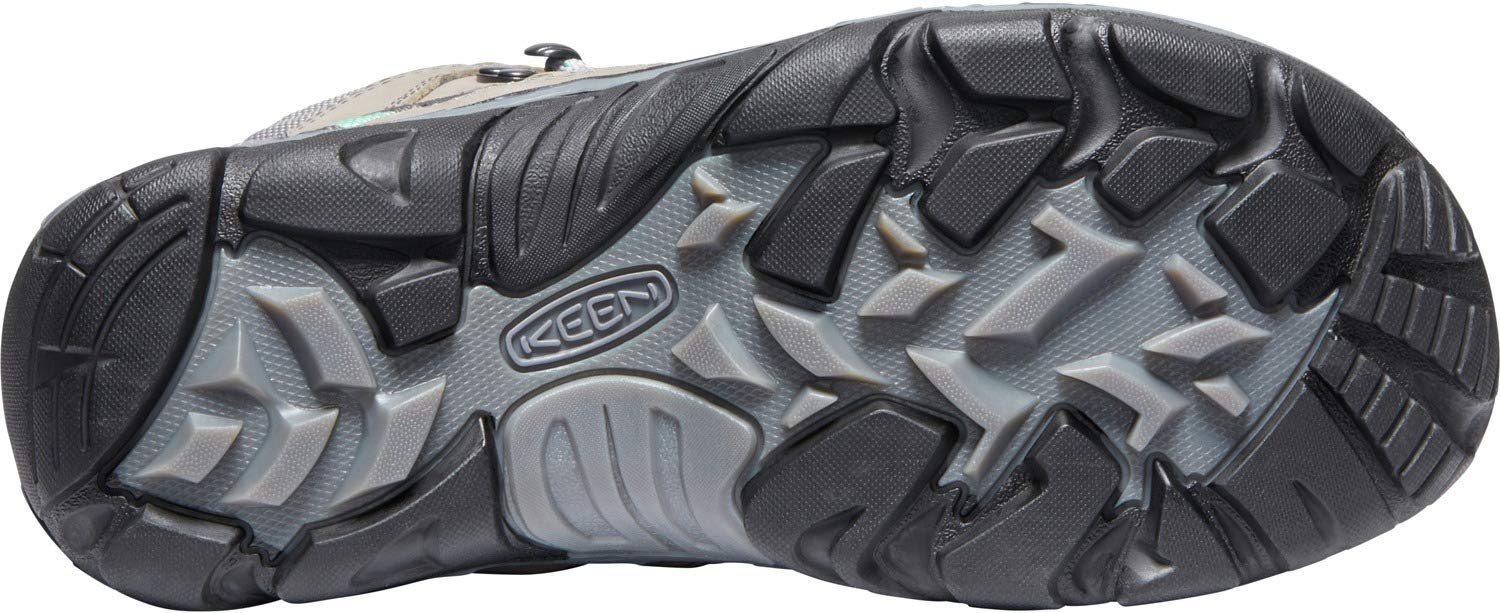 KEEN Women's Durand 2 Mid Height Waterproof Hiking Boots, Grey Flannel/Steel Grey, 5