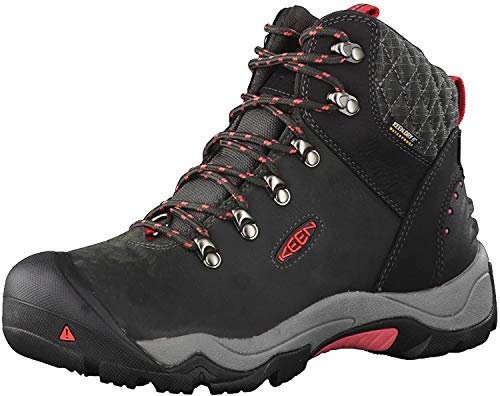 KEEN Women's Revel III Winter Boot, Racing Red/Eggshell, 11 M US