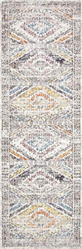 Loloi II Dante Collection DN-01 Ivory/Multi, Transitional 2'-6" x 8'-0" Runner