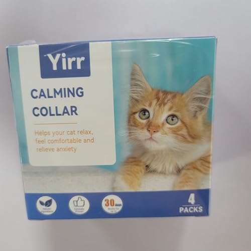 Yirr Calming Collar for Cats, Cat Calming Collar, Cat Pheromone Collar, Cat Calming Collar for Indoor Outdoor Cats
