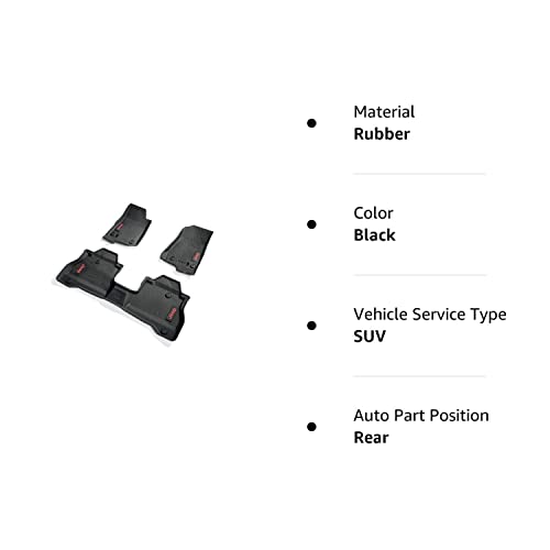 Mopar Jeep 2020 Gladiator All Weather Floor Mats Red Lettering OEM Mopar