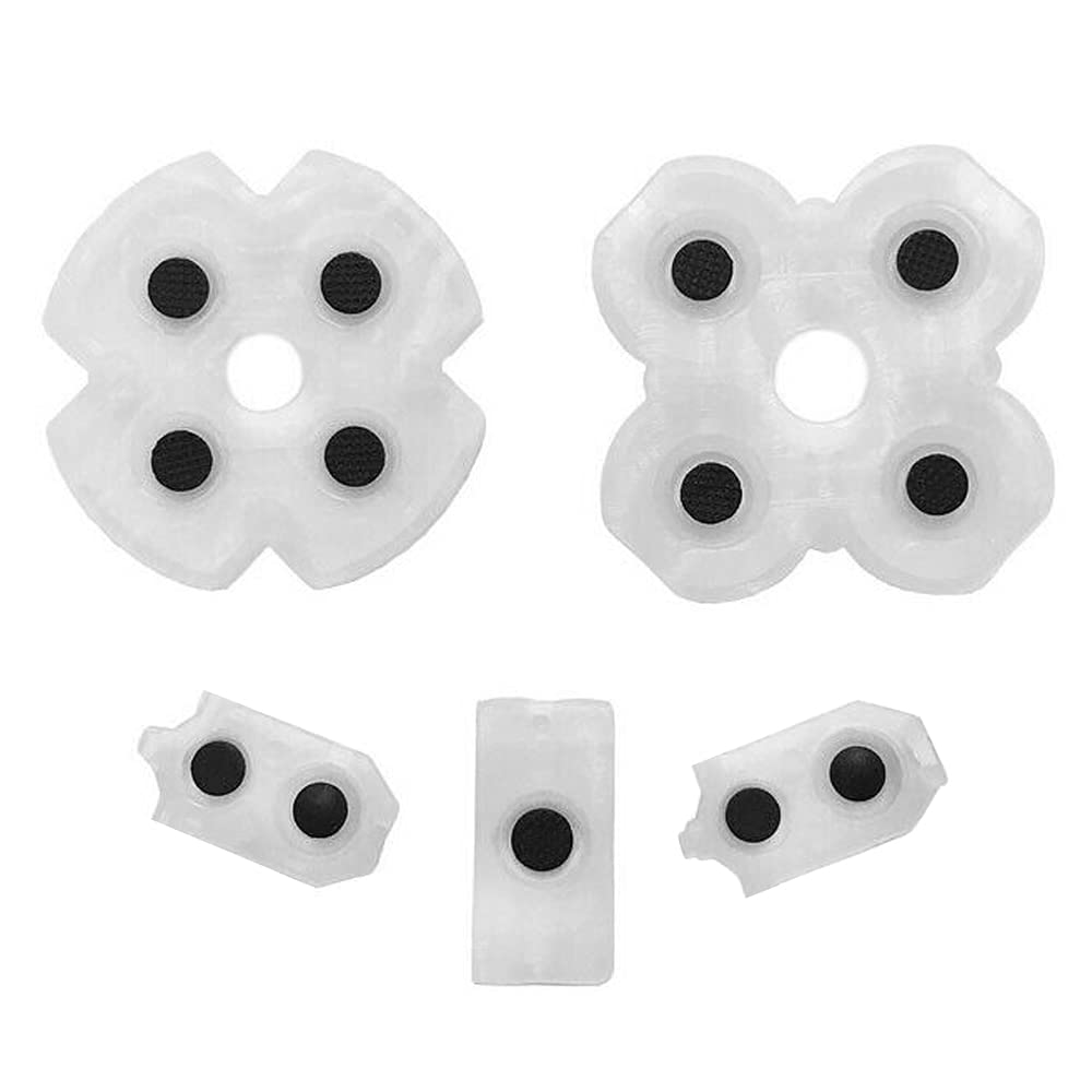 MMOBIEL Rubber Silicone Conductive Button Pad Set for PlayStation 4 Dualshock 4 Controller JDS050 / 055 Incl. (+) Screwdriver