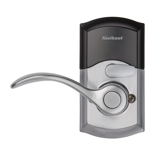 Kwikset 955 Keyless Keypad Door Lock, Electronic Lever Deadbolt, 3 Entry Modes, Auto Lock, SmartKey Security - Satin Chrome