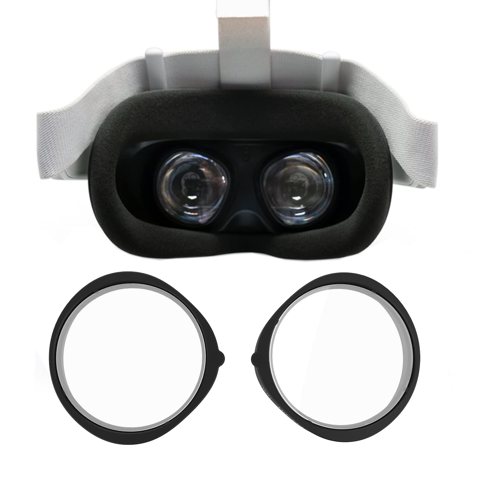 Myopia Glasses Lens Compatible with Oculus Quest 2 VR Headset accessories , customized Frame Plus Protecting Lens Combination 1 Pair (-4.00)