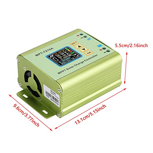 Solar Controller MPPT DC12-60v,MPT-7210A Controller LCD Display Energy Solar Panel Controller Regulator for Lithium Battery