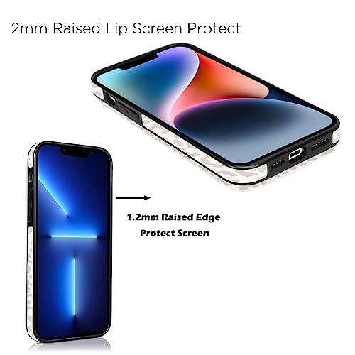 uCOLOR Compatible with iPhone 13 Pro Wallet Case with Card Holder Slots Marble Flip Leather RFID Kickstand Phone Wallet Cover for Women and Girls 6.1β (Leopard, iPhone 13 Pro 6.1")