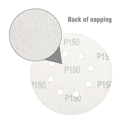 WORKPRO 80-Piece Sanding Disc Set,5-Inch 8-Hole Hook and Loop Sanding Discs, 60/80/100/120/180/240/320/400 Assorted Grits Sandpaper for Random Orbital Sander, W124097A