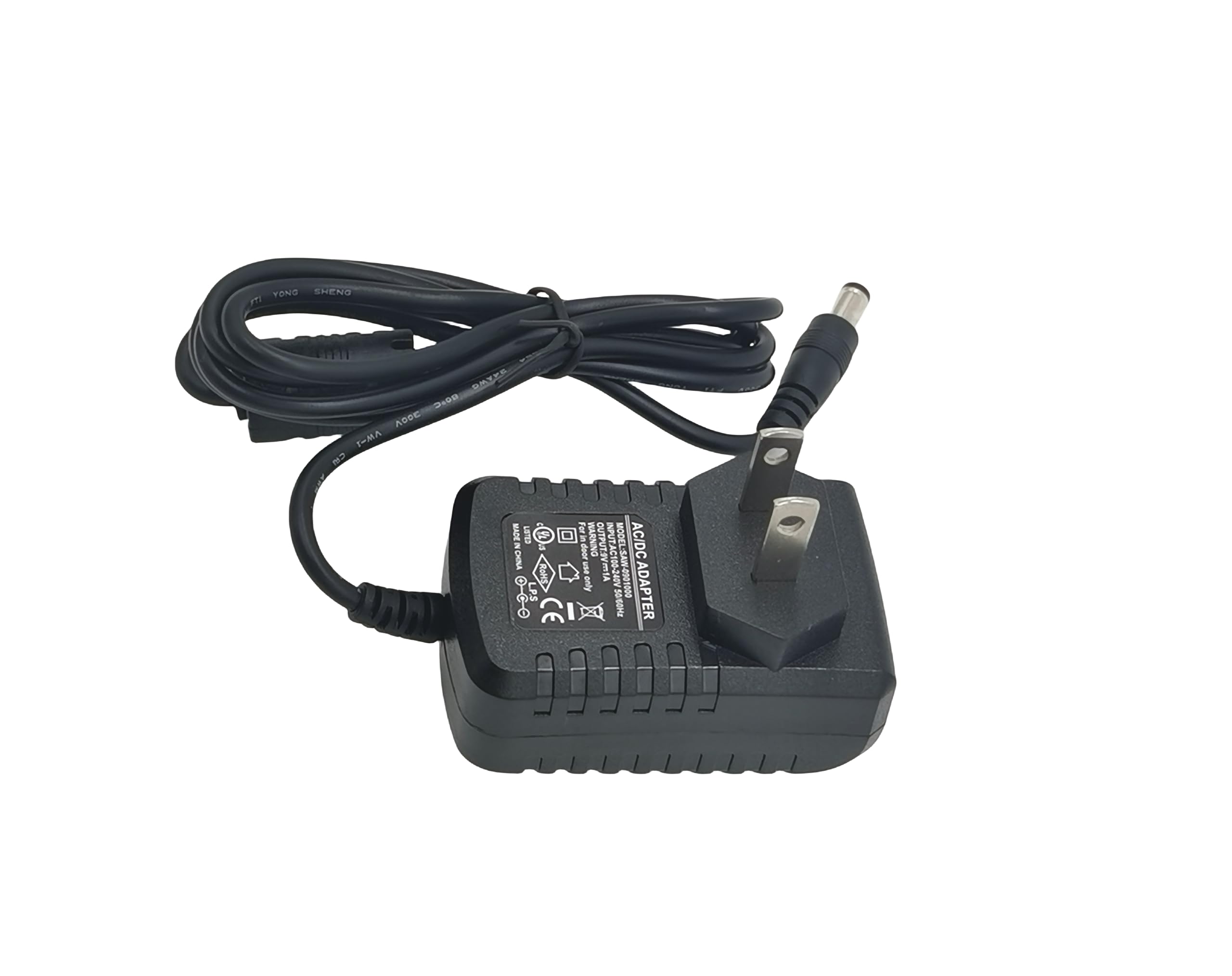 Pigtone Guitar Pedal Power Supply Adapter 9V DC 1A(1000mA) Tip Negative for Effect Pedal
