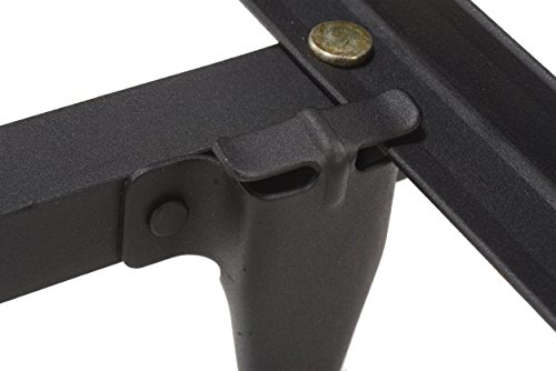 Kings Brand Furniture 7-Leg Adjustable Metal Bed Frame with Center Support Rug Rollers and Locking Wheels for Queen/Full/Full XL/Twin/Twin XL Beds