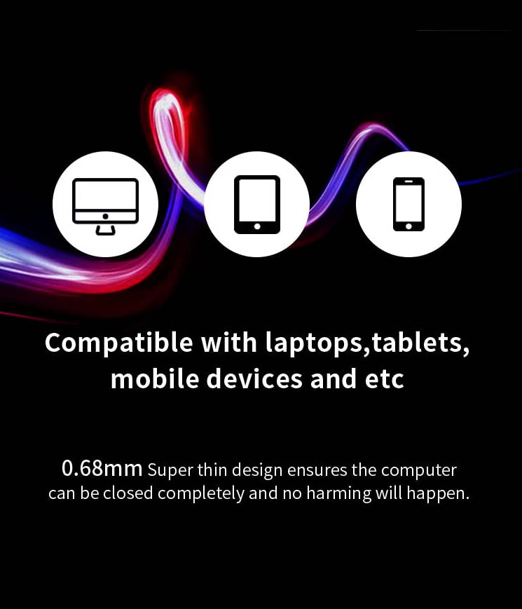 Ultra Slim Webcam-Cover Sliders: Compatible with Most Devices (6 Pack)