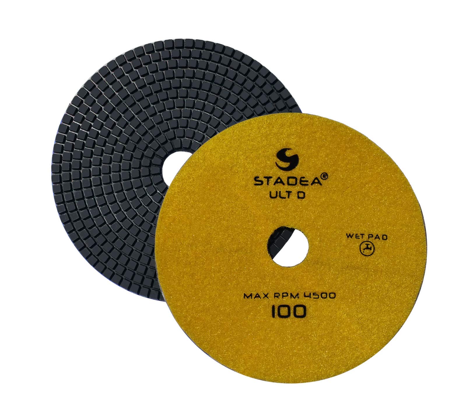 Stadea PPW266B Diamond Polishing Pads 7 Inch Set For Marble Concrete Stones Terrazzo Granite Floor Polishing
