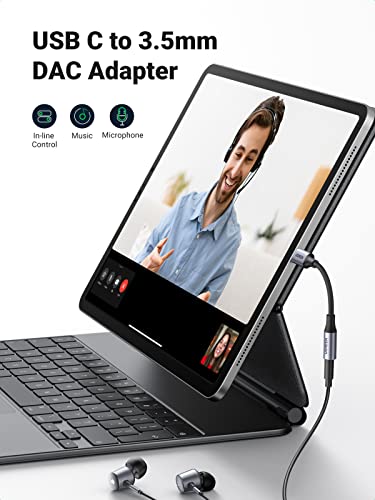 UGREEN USB-C to Lightning Audio Adapter Bundle with Braided USB C to 3.5mm Audio Adapter Compatible with Samsung Galaxy S21