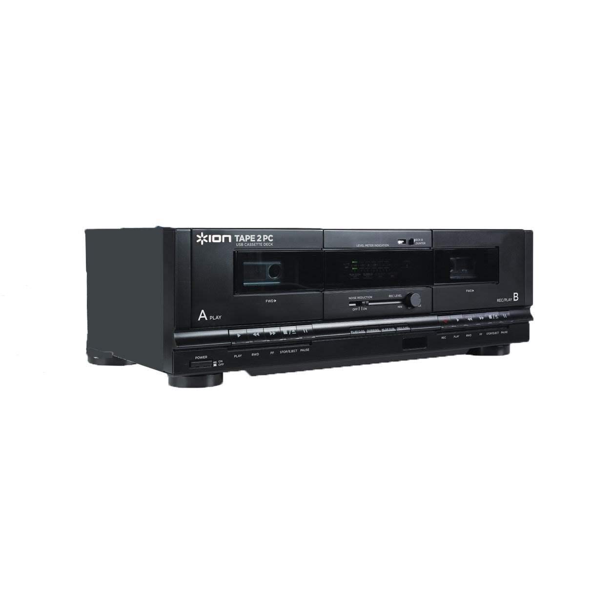 ION Audio Tape 2 PC | USB Cassette Deck Conversion System with RCA & USB Cables