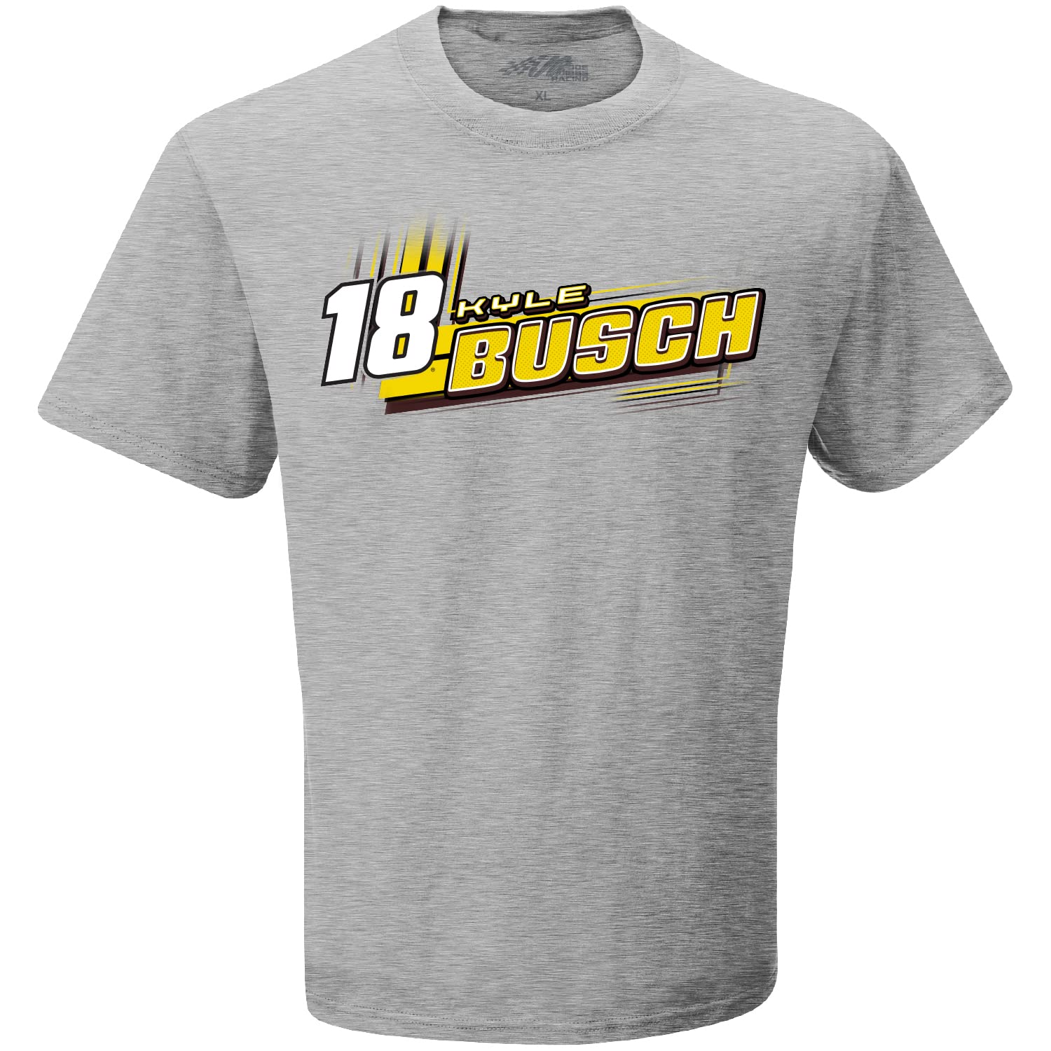 Kyle Busch Nascar Gray T-Shirt - Short Sleeve 2-Spot Hot Lap Automotive Racing Apparel - XL