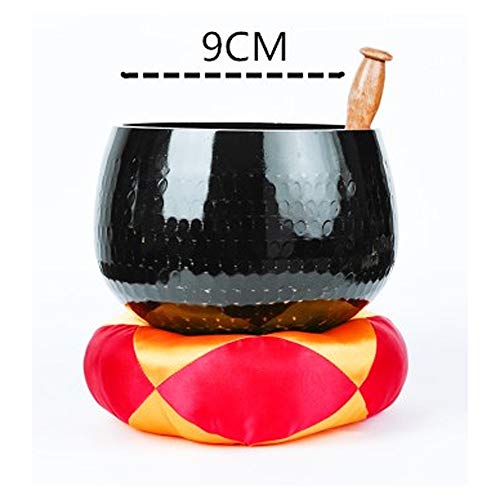 TJLSS Black Copper Buddha Sound Bowl Temple Copper Ornaments Yoga Meditation Bronze Sound Copper