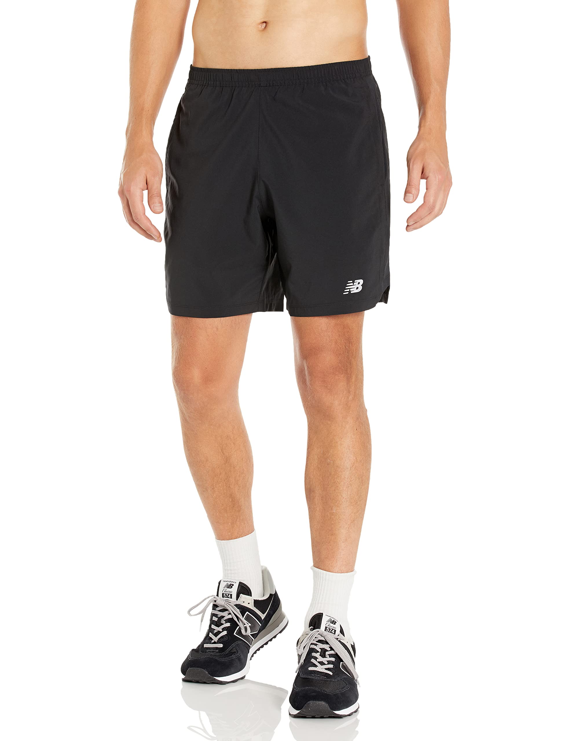New Balance Men's Accelerate 7 Inch Short, Black, Medium