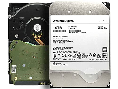 WD 10TB Ultrastar DC HC510 7200 RPM SATA 6.0Gb/s 3.5in Internal Hard Drive Model 0F27452 (Renewed)