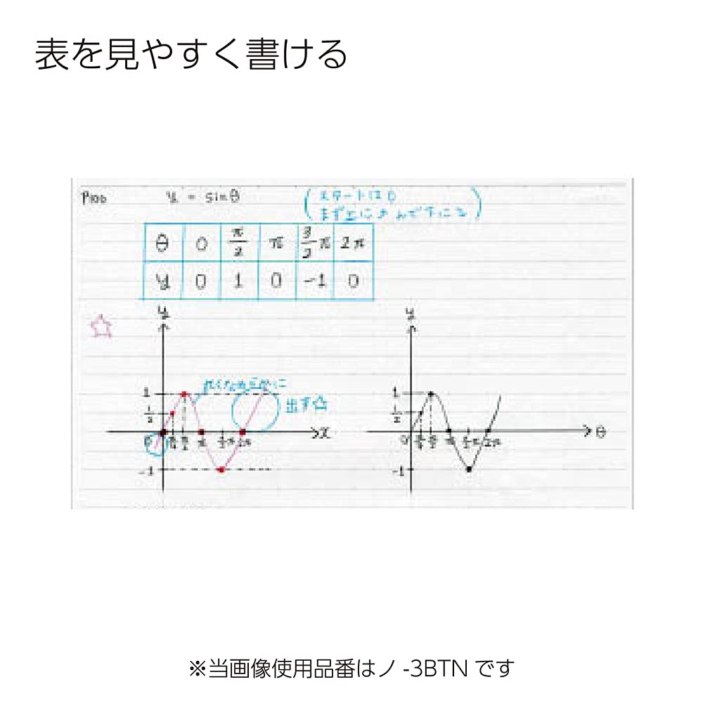 Kokuyo Campus Loose Leaf Paper for Binders, Sarasara Smooth Writing, B5, B 6mm Dotted Ruled, 26 Holes, 36 Lines, 100 Sheets, pH Neutral, Bleed Resistant, 75gsm, Pack of 3, Japan Import (NO-836BTN)
