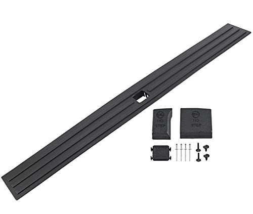 OKPARZ Compatible for Flexible Flex Step Center Tailgate Cap Mad Trim Molding with Release Button Ford F-150 F150 2015-2020 FL3Z9940602B